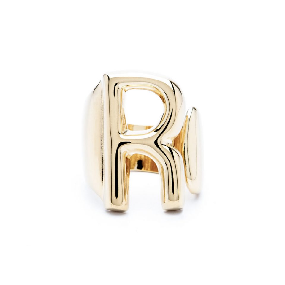 Lettera R Oro - Alphabet Collection - Aname Handmade in Italy | NYC