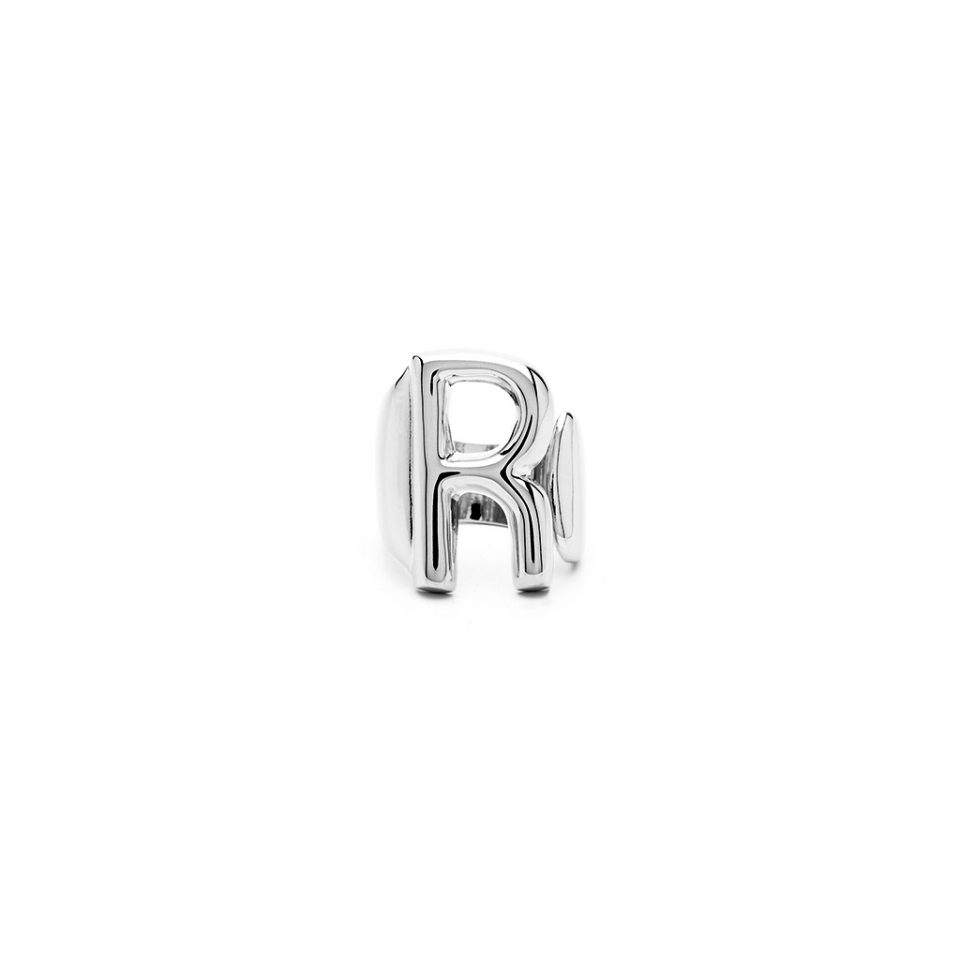 Letter R Silver - Mini Alphabet Collection - Aname Handmade in Italy | NYC