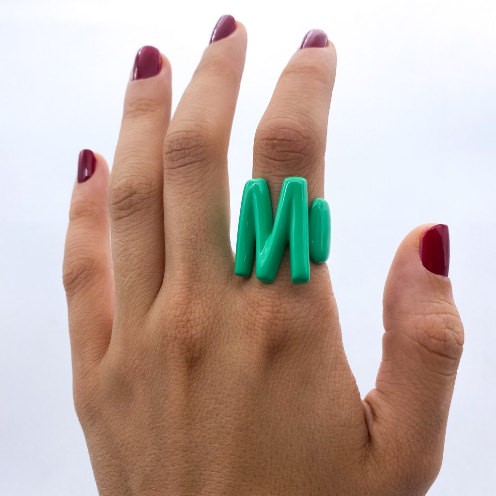 Lettera M Verde mela - Aname Official